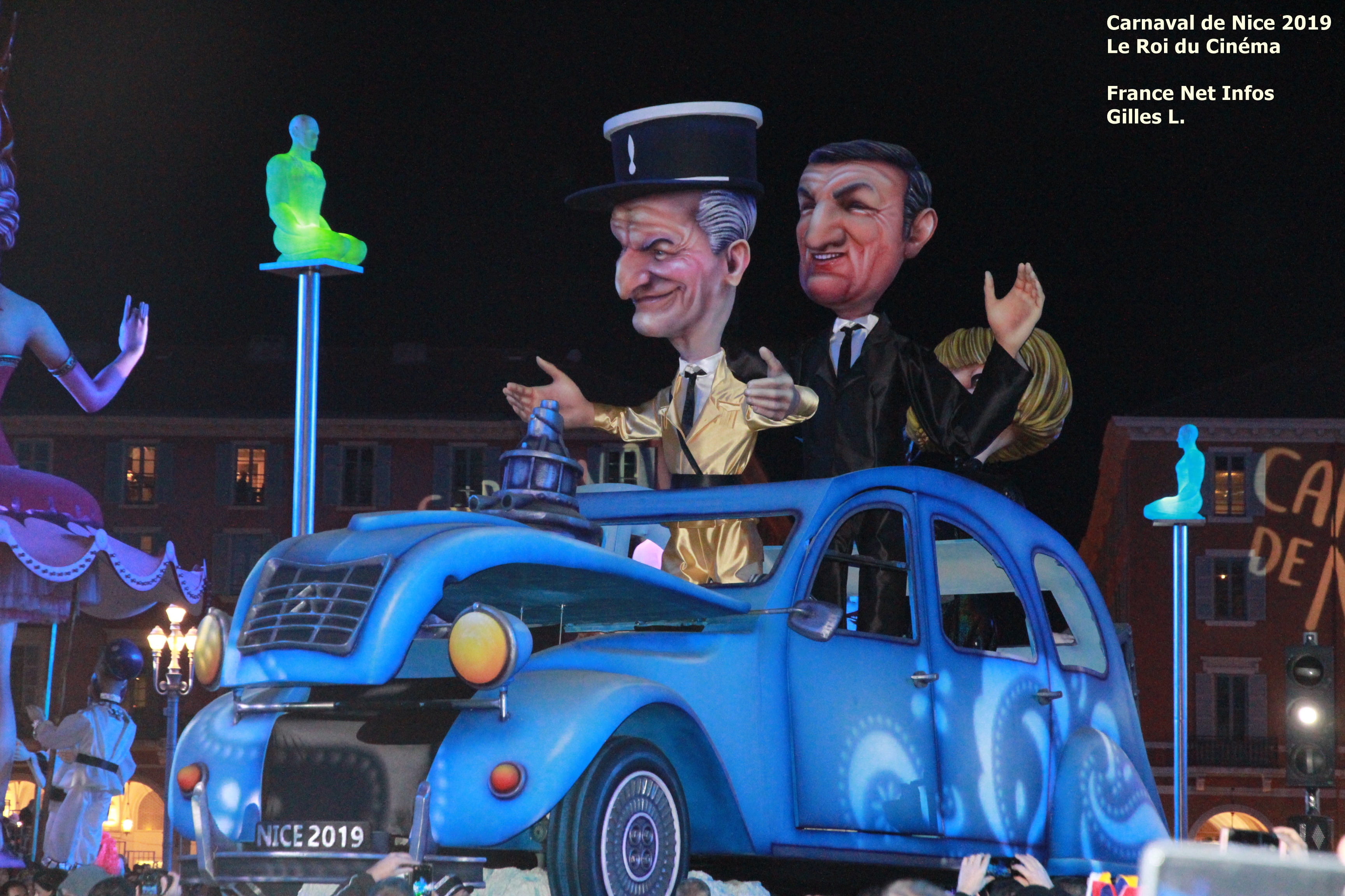 Le Carnaval de Nice 2019 "le Roi du Cinéma"