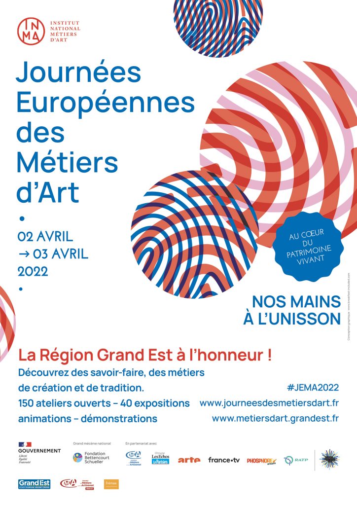 Journées Européennes des Métiers d’Art (JEMA) les 2 et 3 avril prochain ...