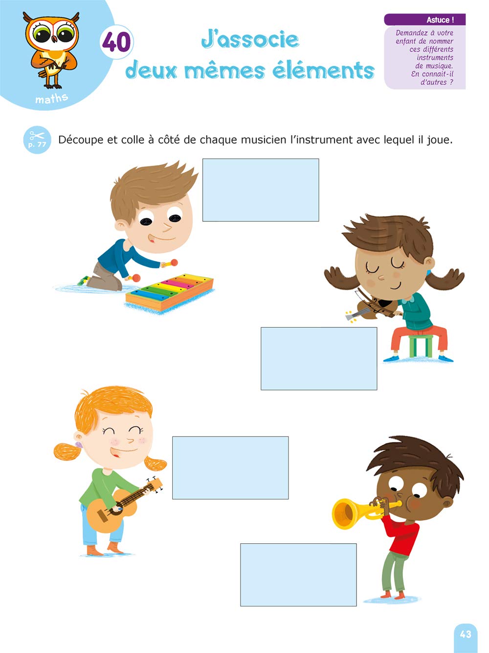 Je découpe, je colle, j’apprends ! Petite Section