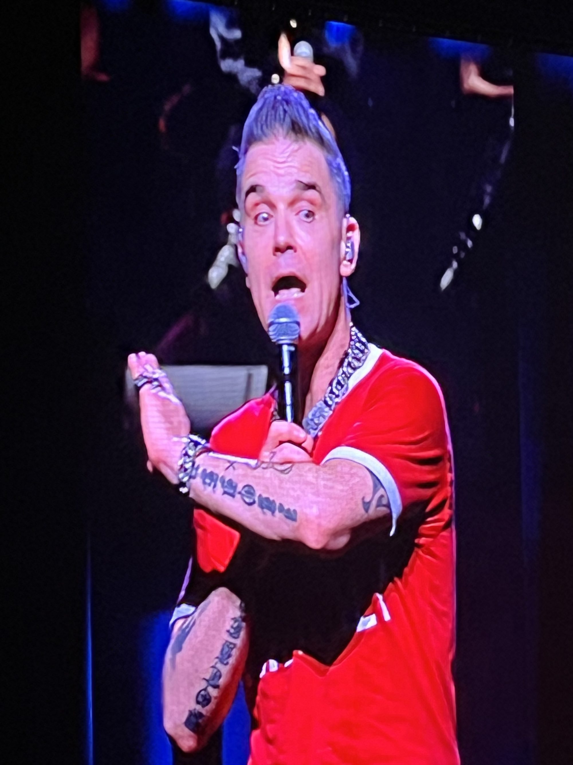 Robbie Williams enflamme l'Accor Arena