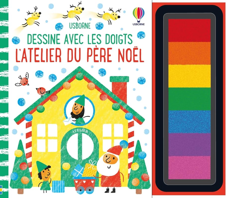Dessine avec les doigts l'atelier du Père Noël